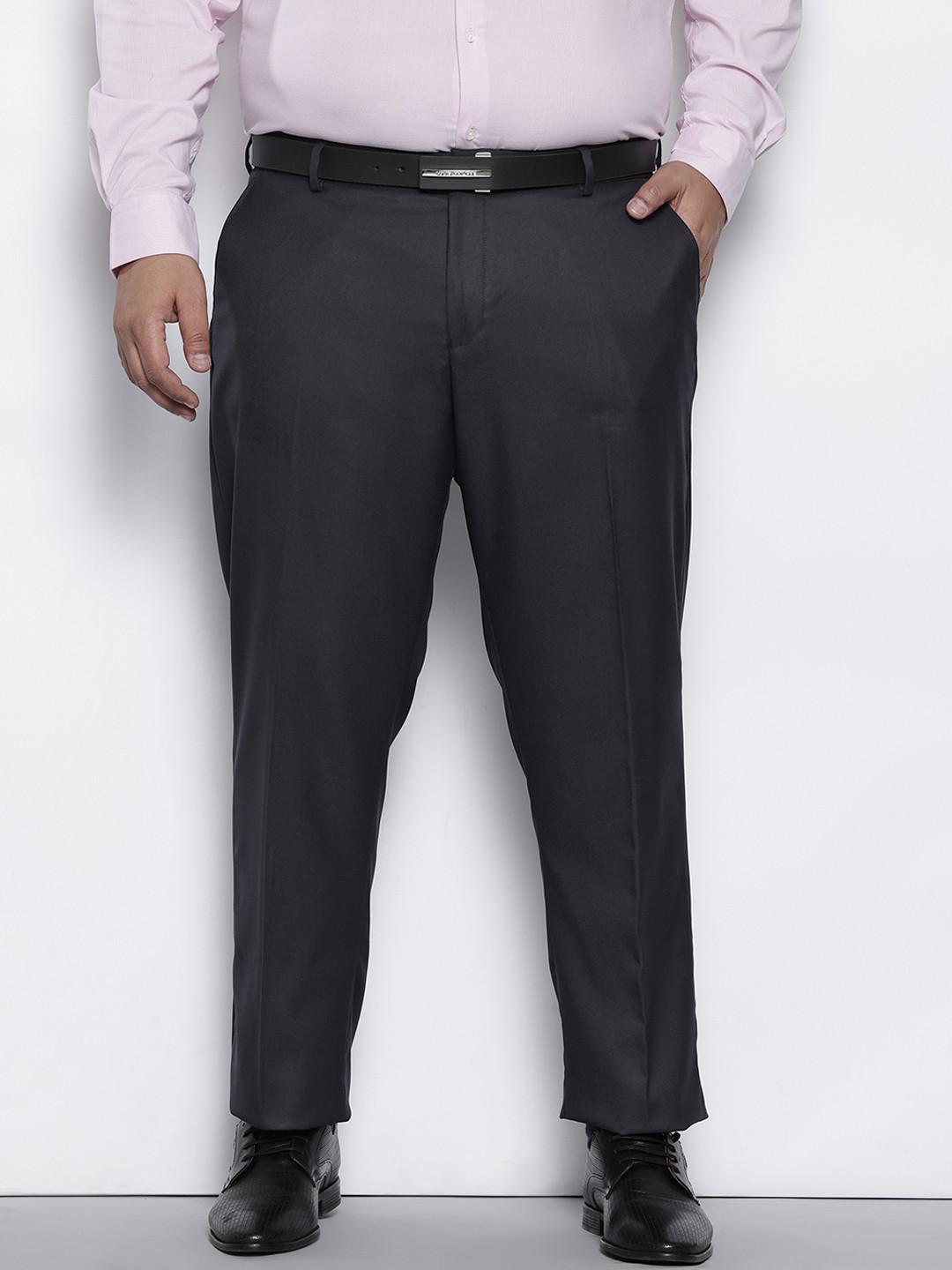 Buy Hardsoda By The Indian Garage Co Men Plus Size Pleated Formal ...