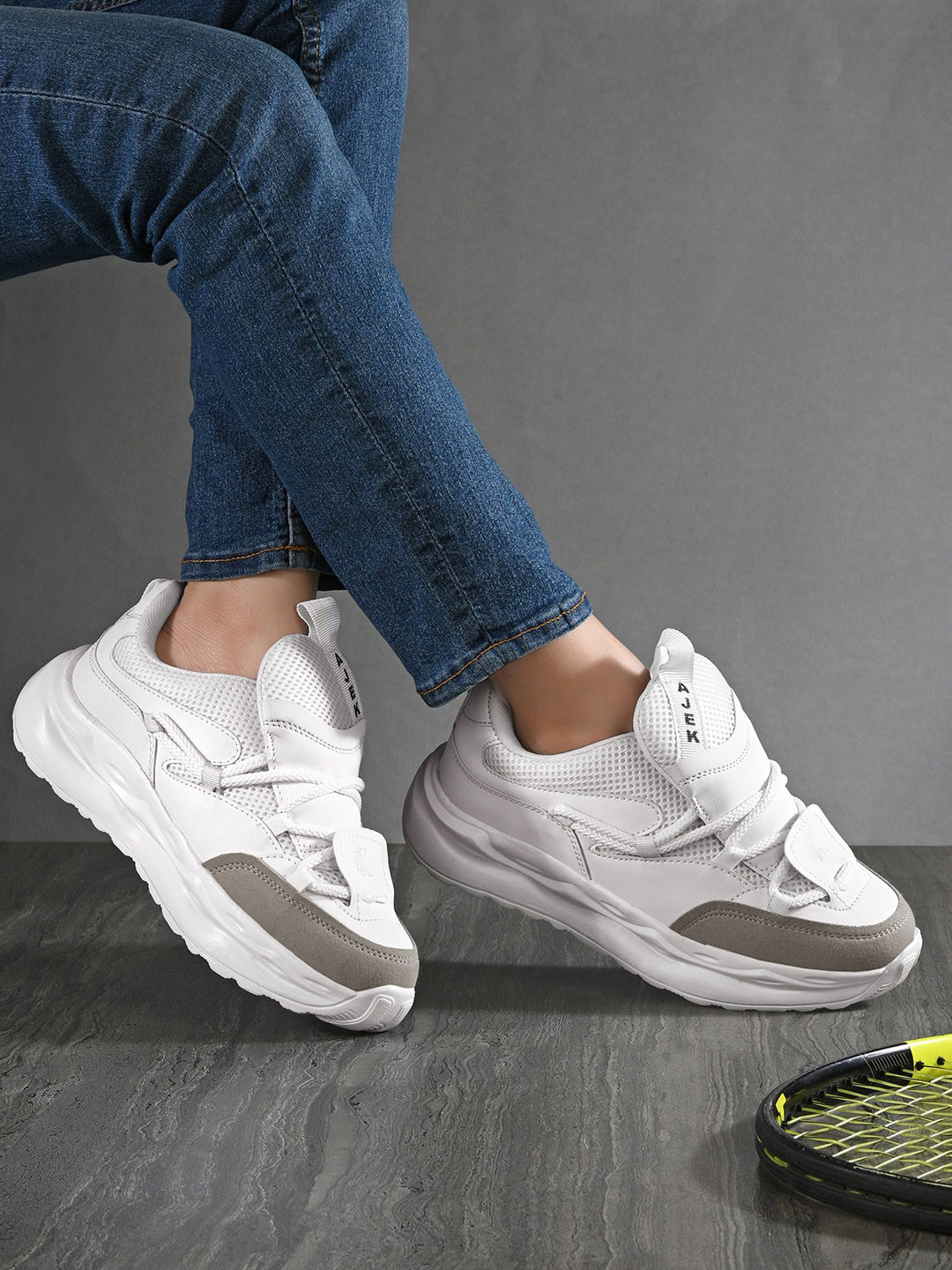 Buy Layasa Men White Walking Lace Up Outdoor Sneakers - Casual Shoes ...