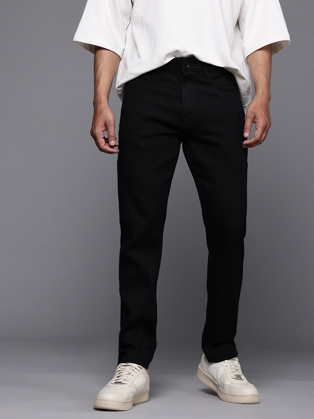Buy NEXT Men Comfort Stretch Slim Fit Mid Rise Stretchable Jeans ...