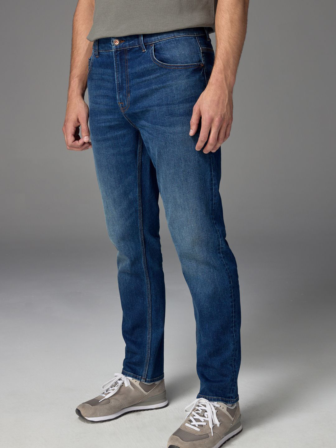 Buy NEXT Men Slim Fit Mid Rise Light Fade Stretchable Jeans - Jeans for ...