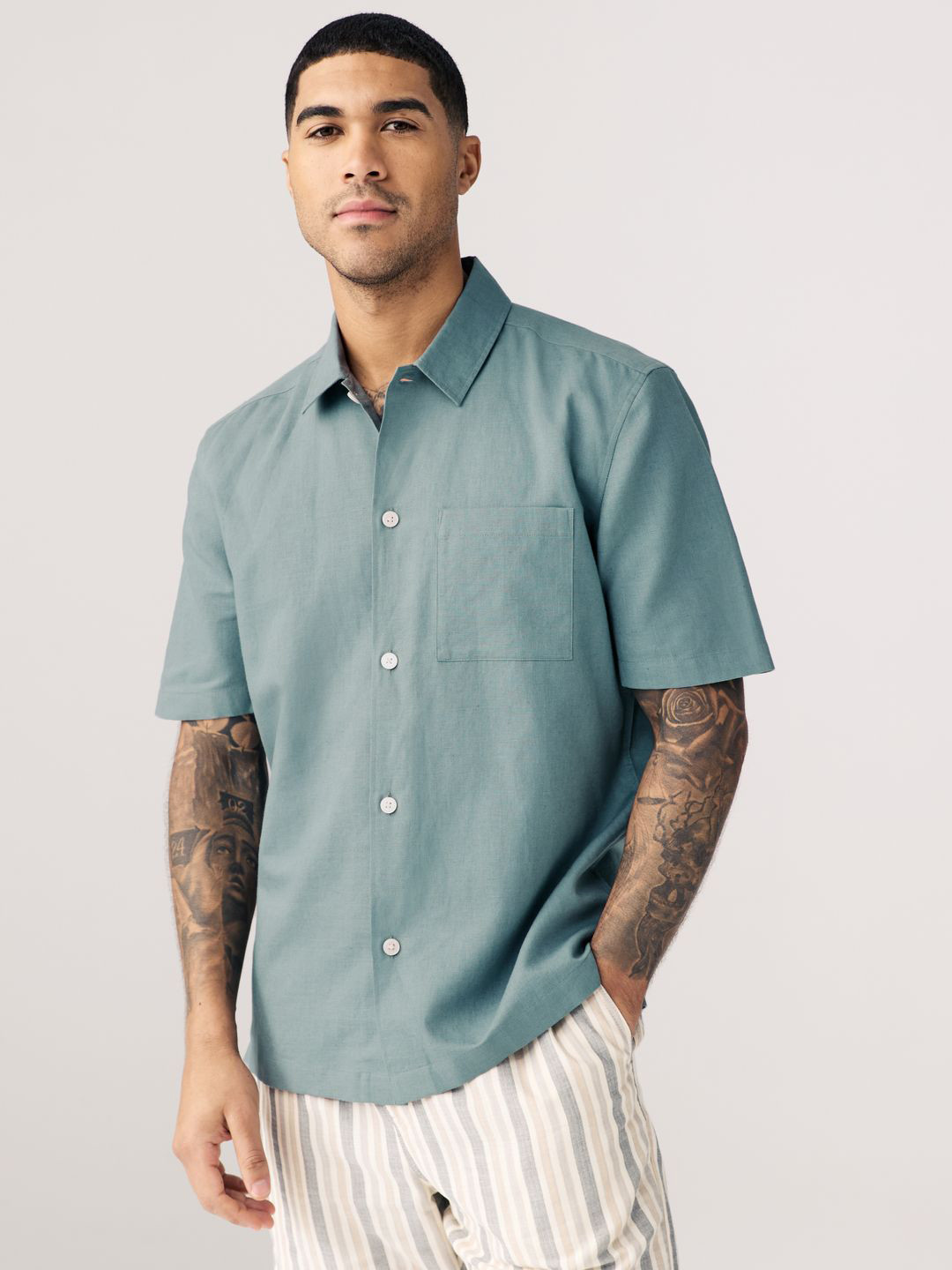 Buy NEXT Cotton Linen Casual Shirt - Shirts for Men 33483497 | Myntra