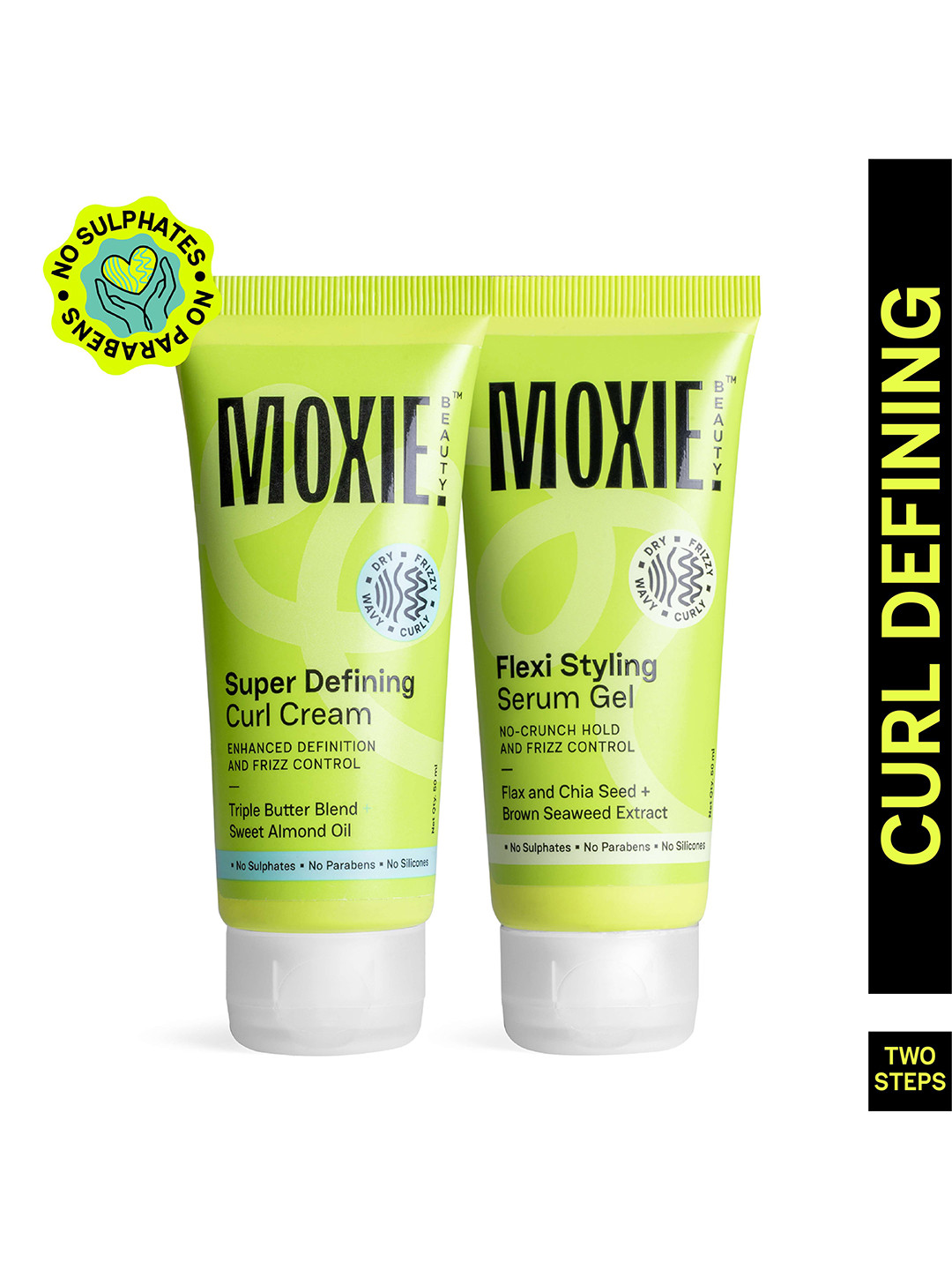 Buy MOXIE BEAUTY Curly Vibe Setter Travel Duo - Hair Care Combo for ...