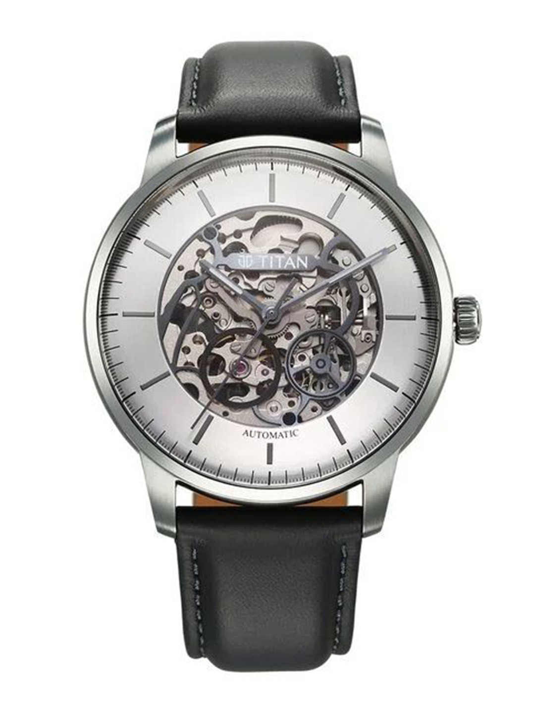 Buy Titan Men Skeleton Dial & Leather Straps Analogue Automatic Motion ...