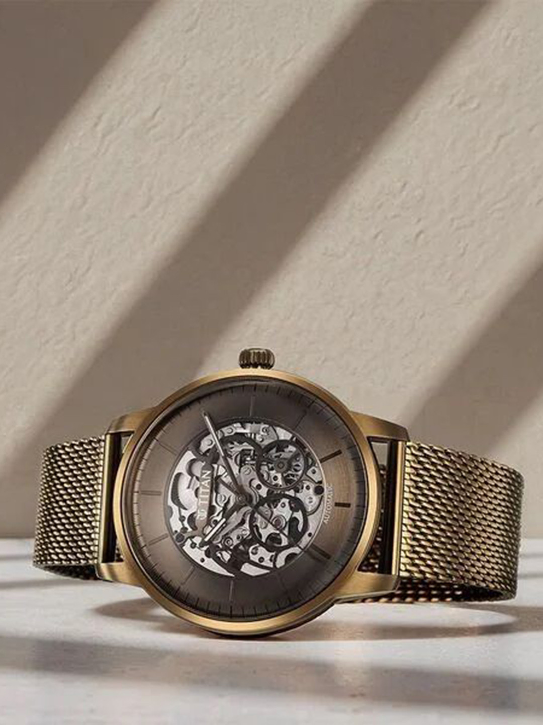 Buy Titan Men Skeleton Analogue Automatic Motion Powered Watch ...