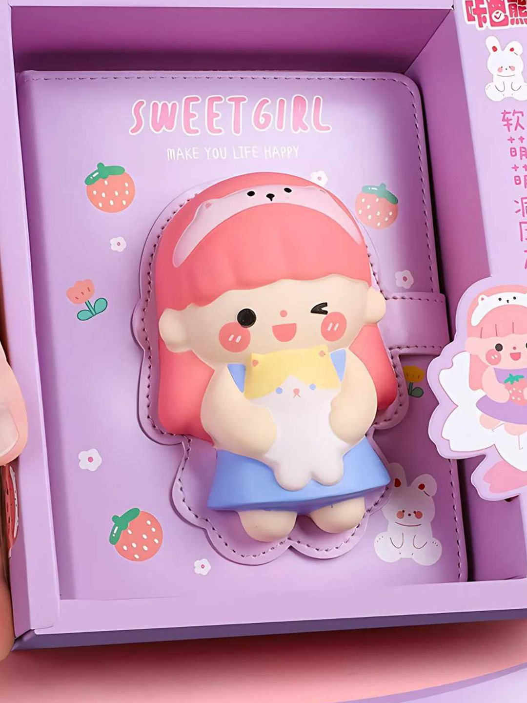 Buy YK Cute 3D Squishy Sweet Girl Self Design A6 Diary Stationery ...