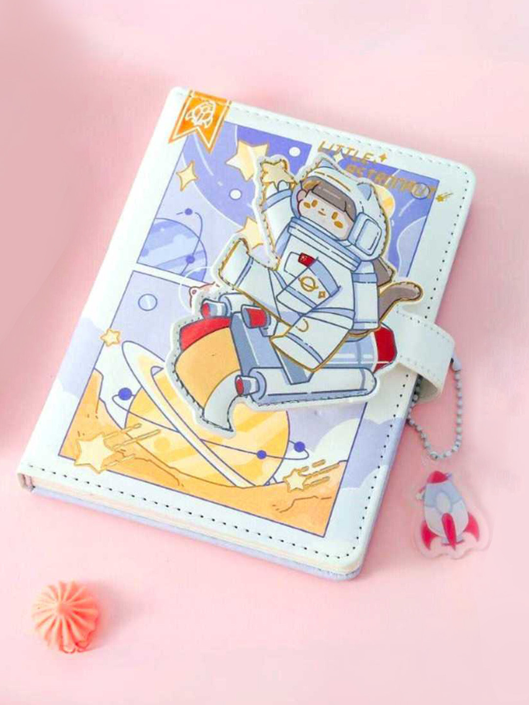 Buy YK Self Design Astronaut Themed Lock Diary - Stationery for Unisex ...