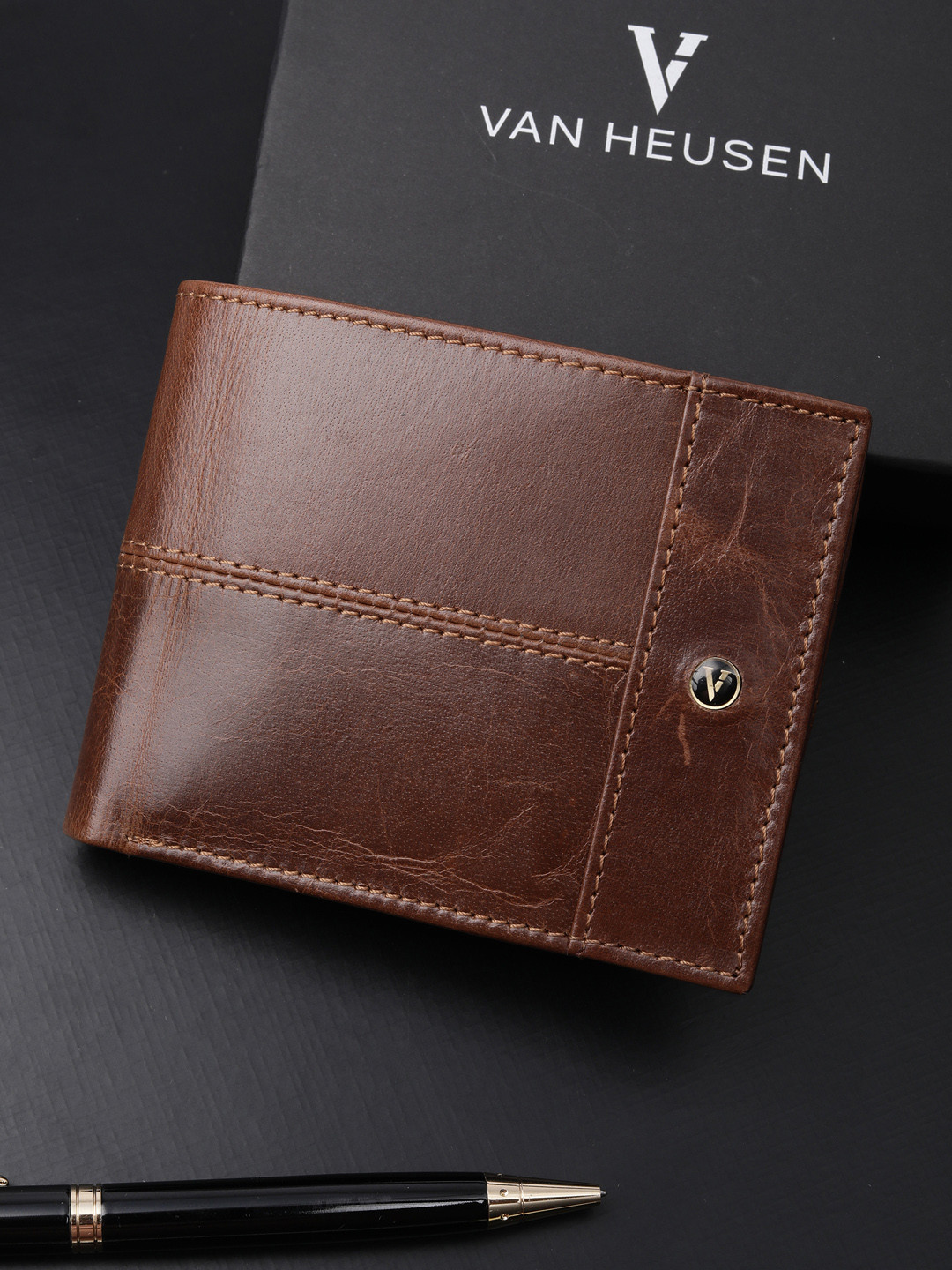 Buy Van Heusen Men Leather Two Fold Wallet - Wallets for Men 33568306 ...