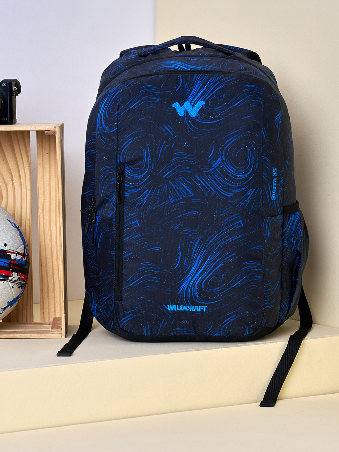Buy Wildcraft Unisex Printed Backpack With Compression Straps ...