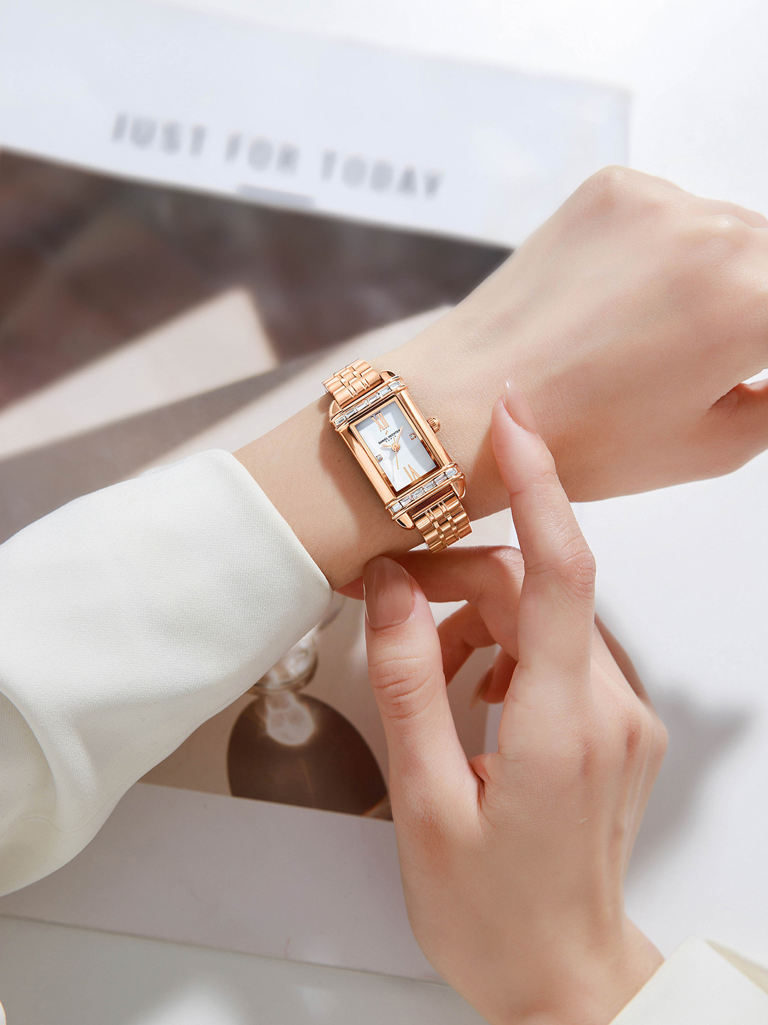 Buy Daniel Hechter Paris Louvre Collection Square Dial Watch With Roman ...