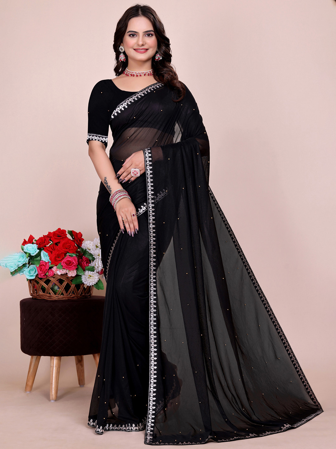 Buy Moda Rapido Embellished Pure Silk Saree - Sarees for Women 33625678 ...