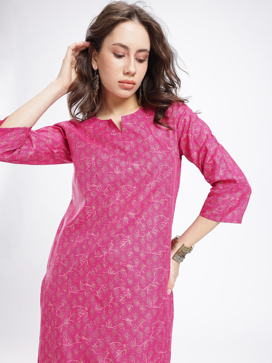 Buy Anouk Rustic Paisley Printed Straight Kurta - Kurtas for Women ...
