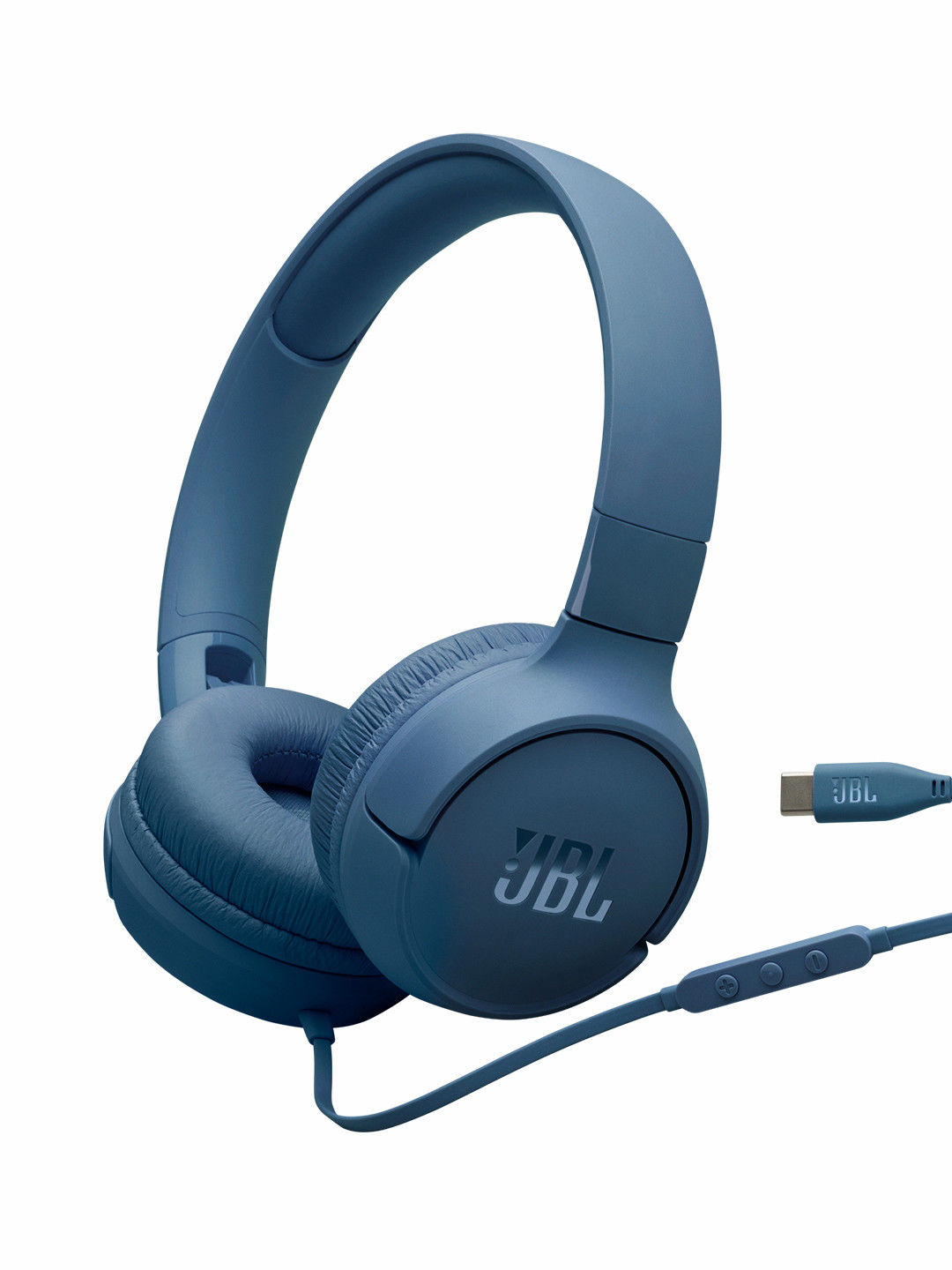Buy JBL Blue Tune 520C Pure Bass Sound 3 Button Remote With Mic On Ear ...