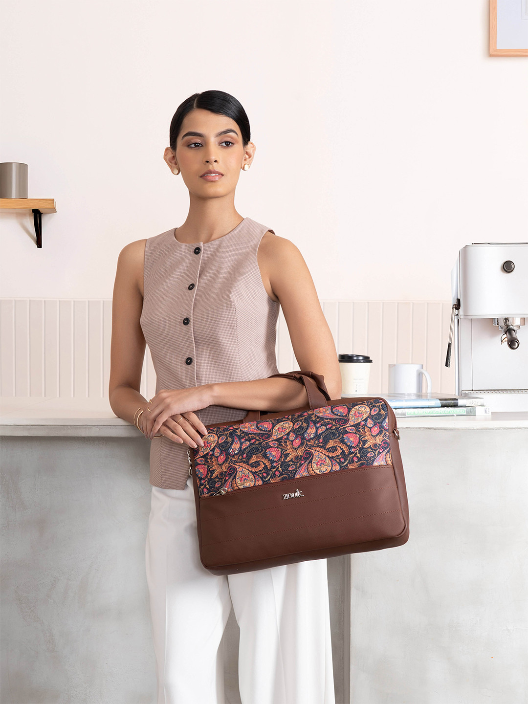 Buy ZOUK Unisex Printed Jute Laptop Bag - Laptop Bag for Unisex ...