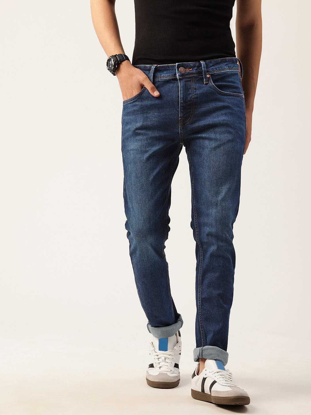 Buy Integriti Men Skinny Fit Mid Rise Light Fade Stretchable Jeans - Jeans for Men 33787387 | Myntra