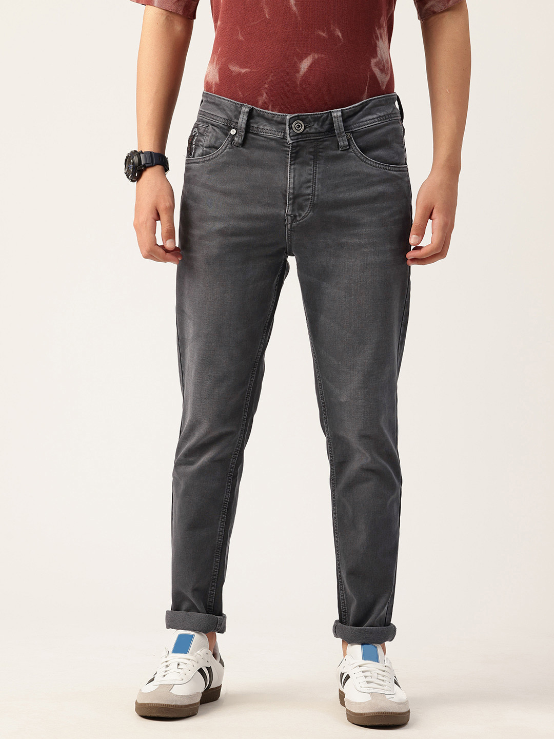 Buy Integriti Men Slim Fit Mid Rise Light Fade Stretchable Jeans - Jeans for Men 33787404 | Myntra