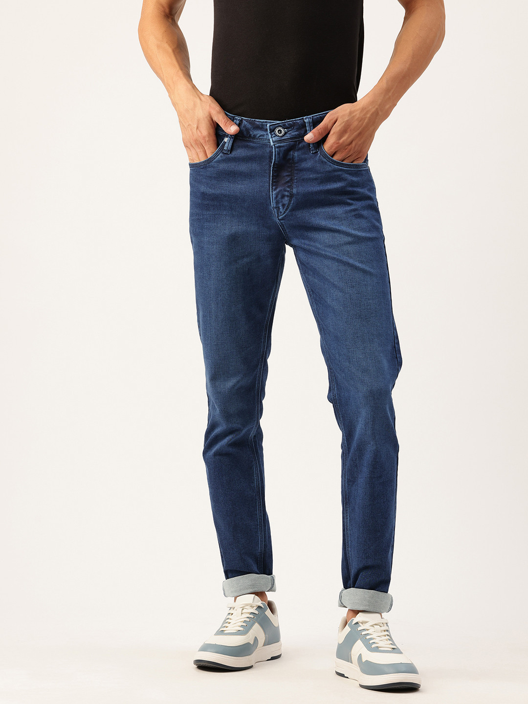 Buy Integriti Men Skinny Fit Mid Rise Light Fade Stretchable Jeans - Jeans for Men 33787456 | Myntra