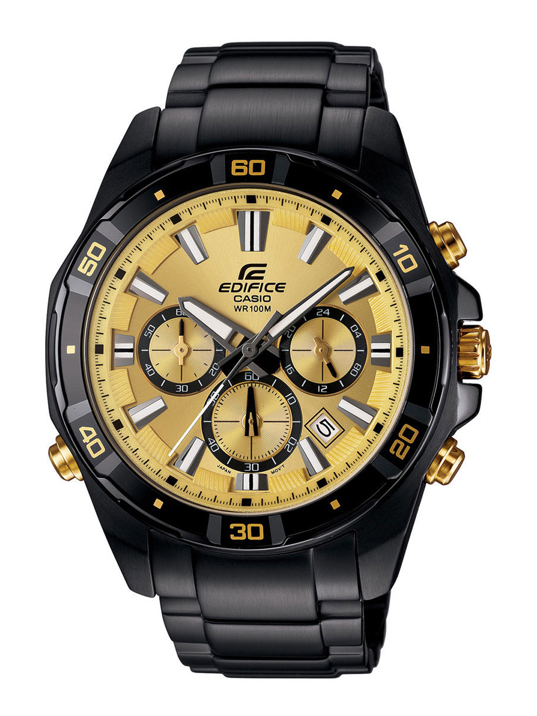 Buy CASIO Edifice Men Yellow Dial Chronograph Watch EX173 - Watches for ...