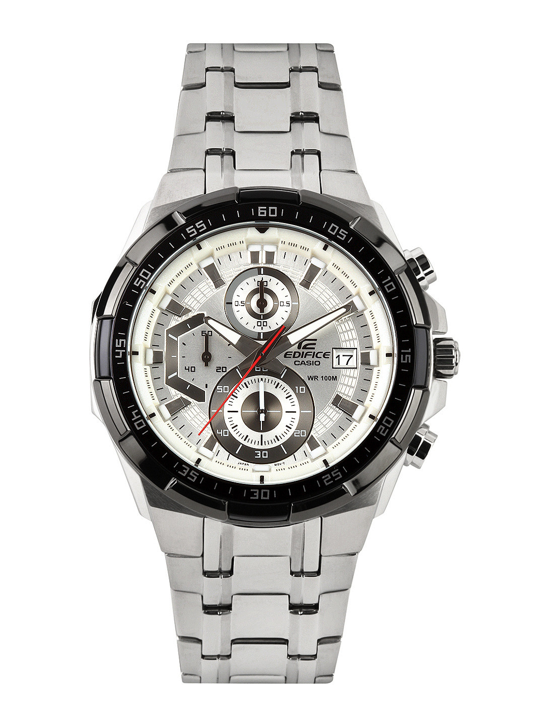 Buy CASIO Edifice Men Silver Dial Chronograph Watch EFR 539D 7AVUDF ...