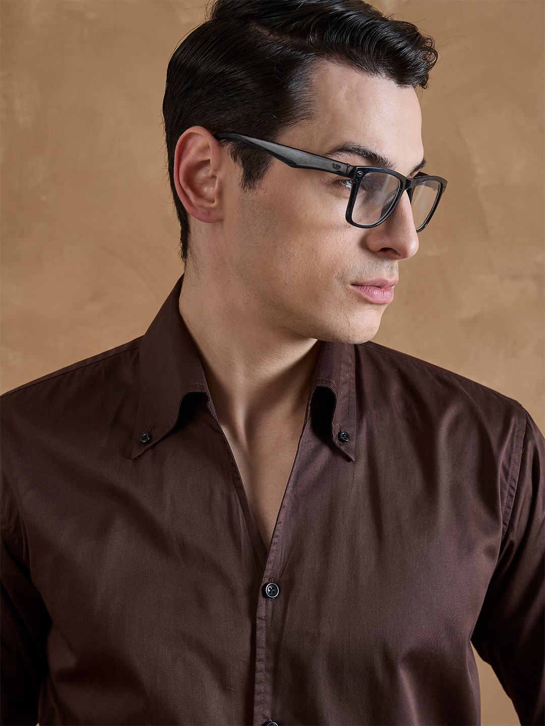 Buy DENNISON Men Smart Fit Button Down Collar Cotton Cooper Collar ...