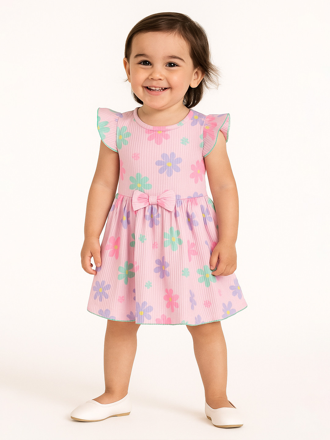 Buy JusCubs Girls Floral Print Fit & Flare Dress - Dresses for Girls 33838394 | Myntra