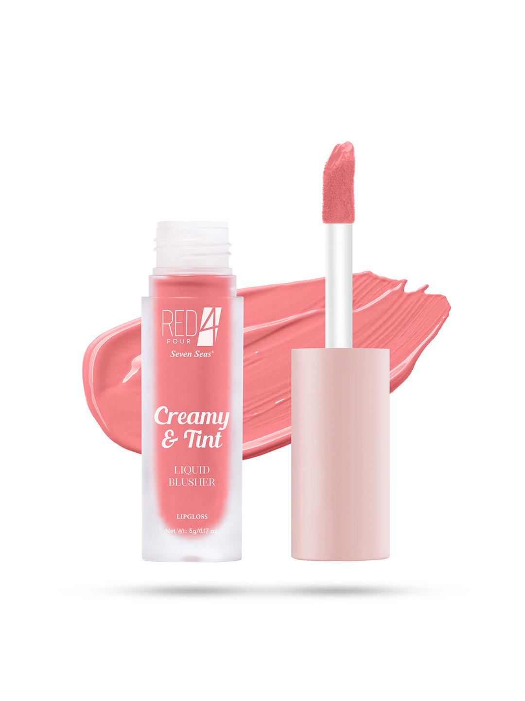 Buy RED 4 Seven Seas Creamy & Tint Liquid Blusher And Lip Gloss 5 G ...