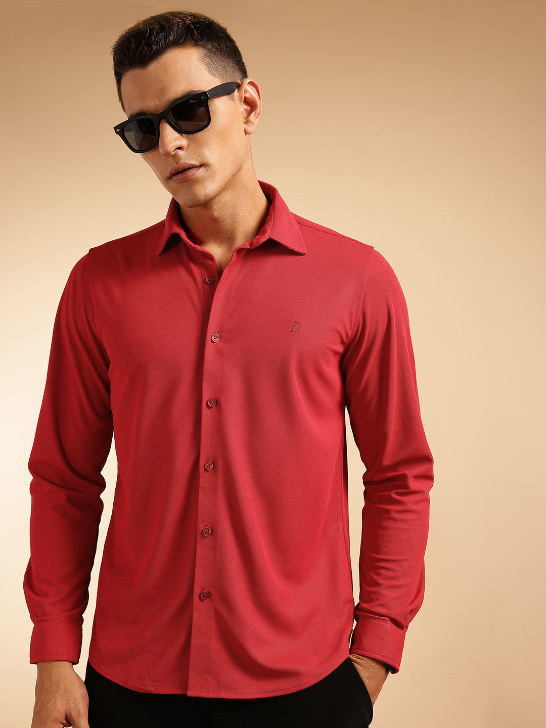 Buy French Connection Men Premium Slim Fit 4 Way Stretch CoolMax Casual ...