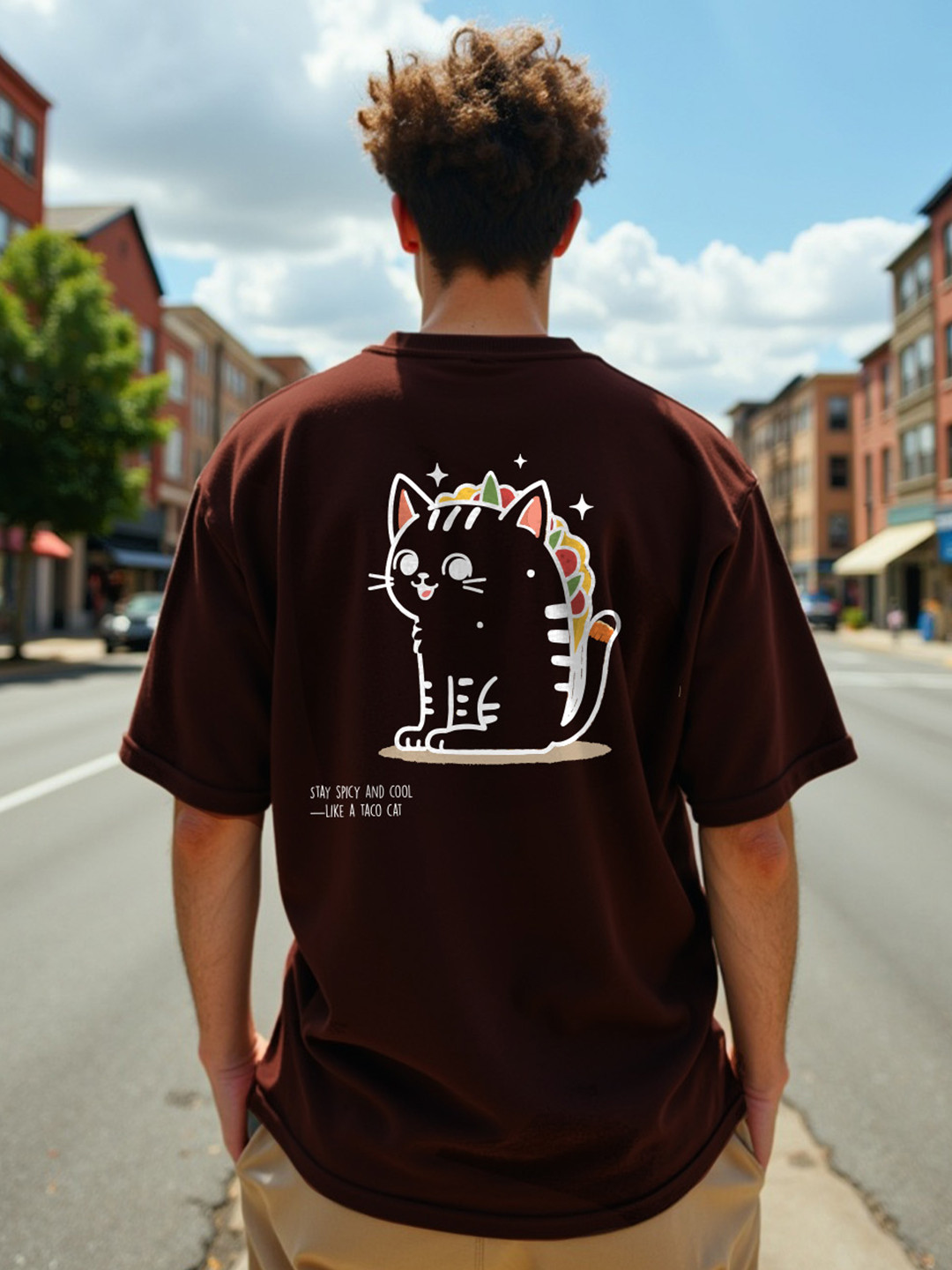 Buy Mad Over Print Men Graphic Printed Round Neck Cotton Oversized T ...