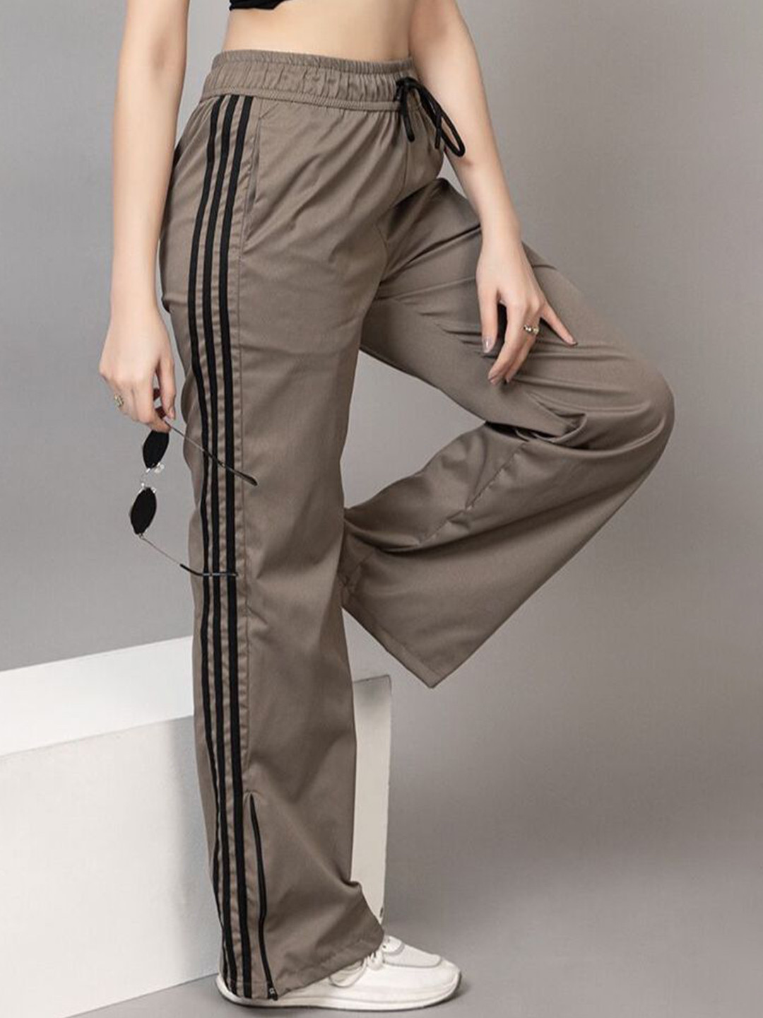 Buy BAYSTREET Women Striped Track Pants - Track Pants for Women ...