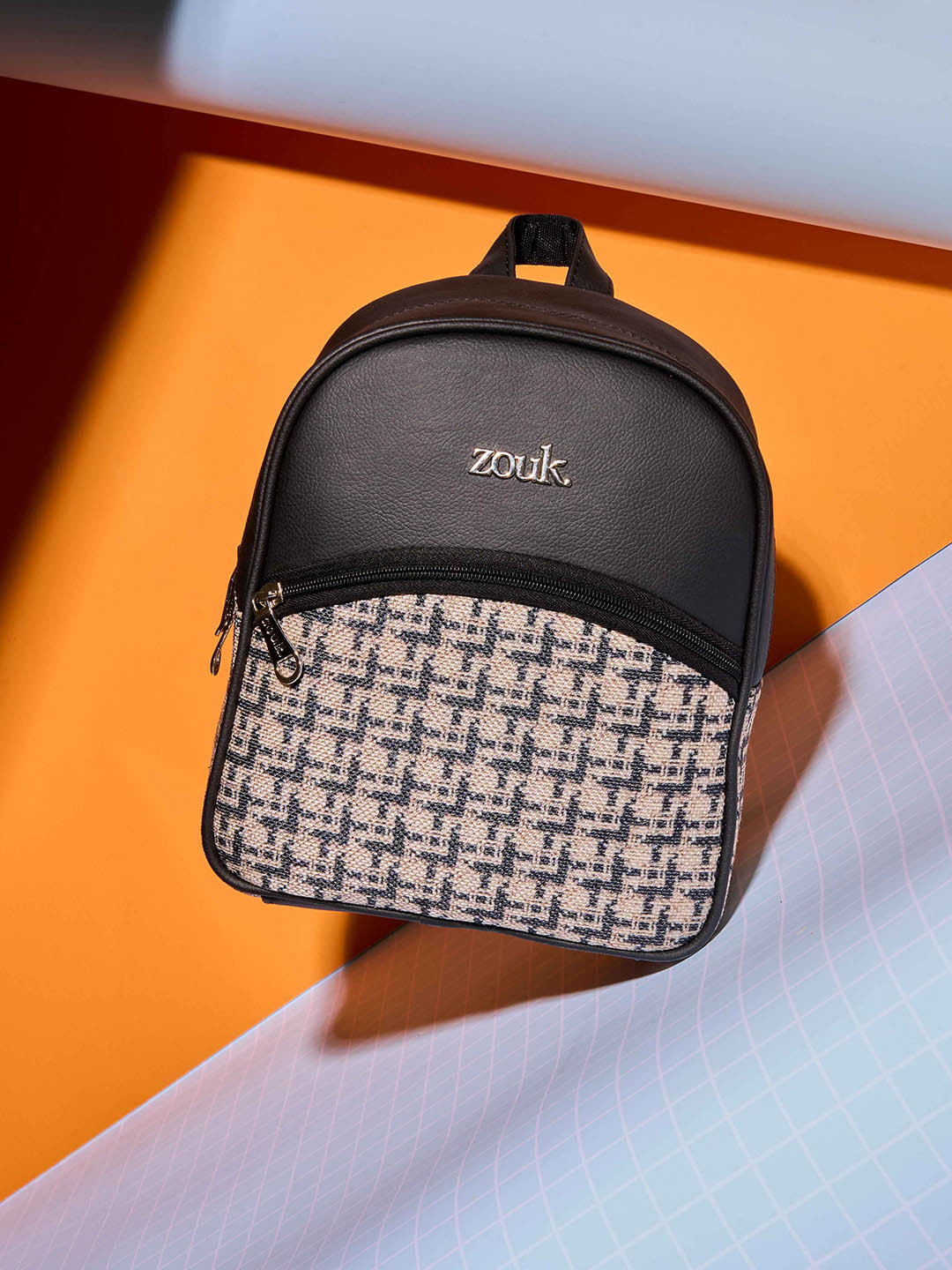 Buy ZOUK Unisex Carter Checks Mini Backpack - Backpacks for Unisex ...
