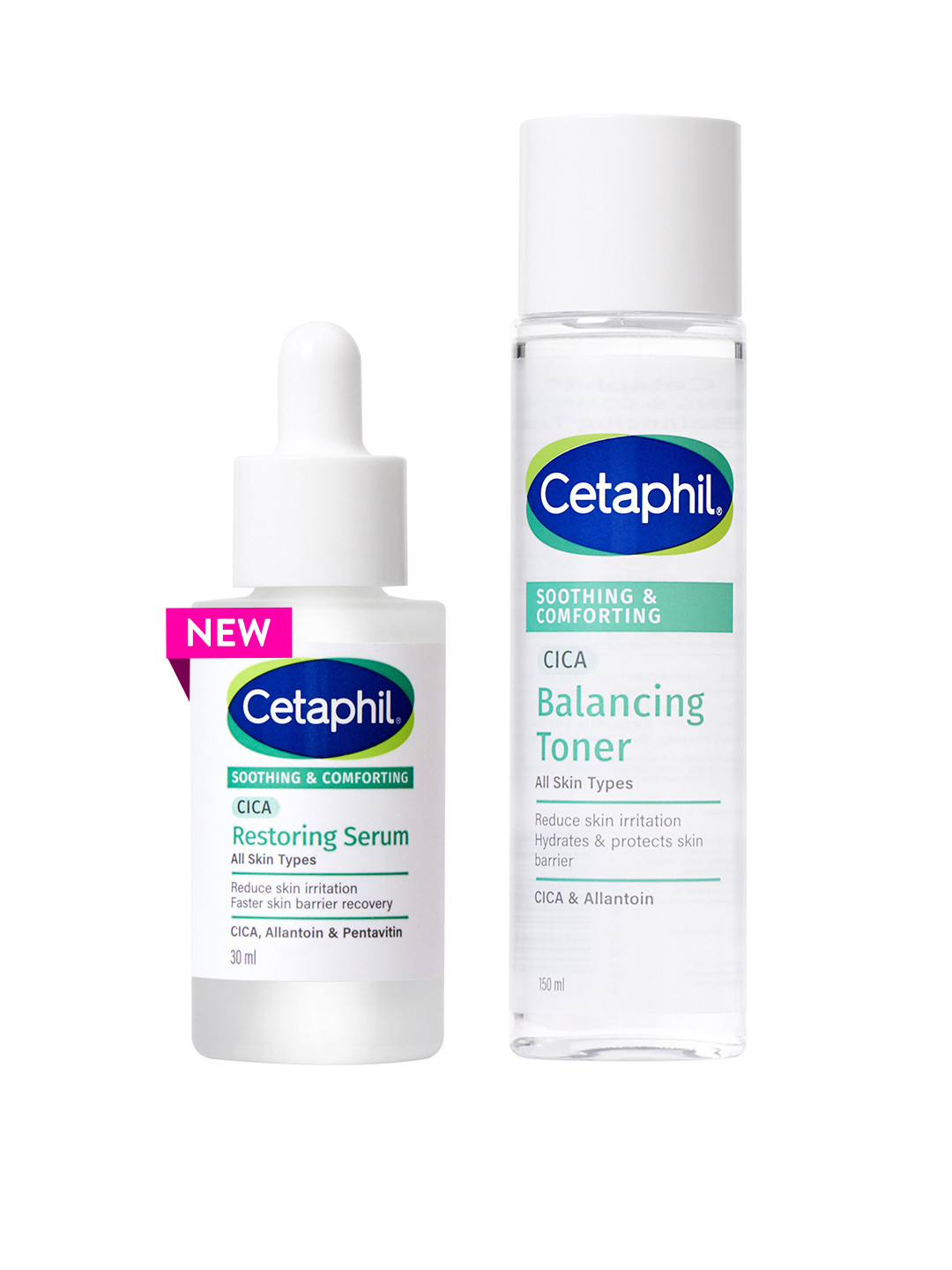 Buy Cetaphil Set Of Soothing & Comforting Toner & Serum 150ml + 30ml ...