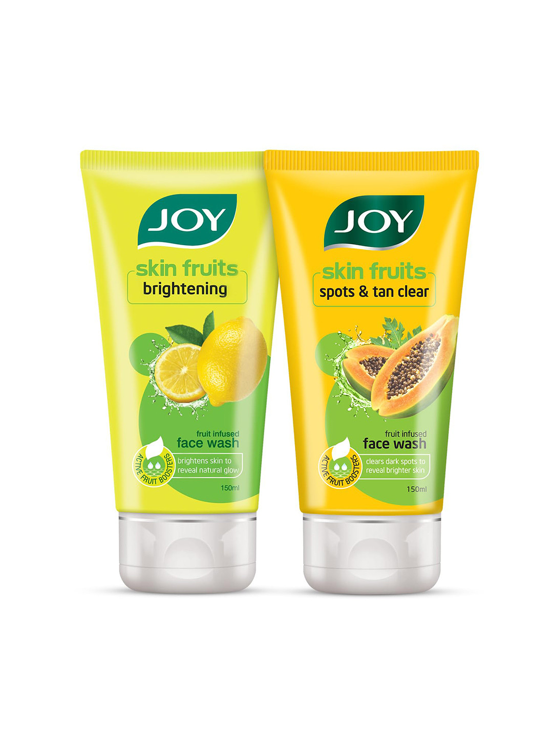 Buy JOY Set Of 2 Skin Brightening Lemon & Papaya Face Wash 150 Ml Each ...
