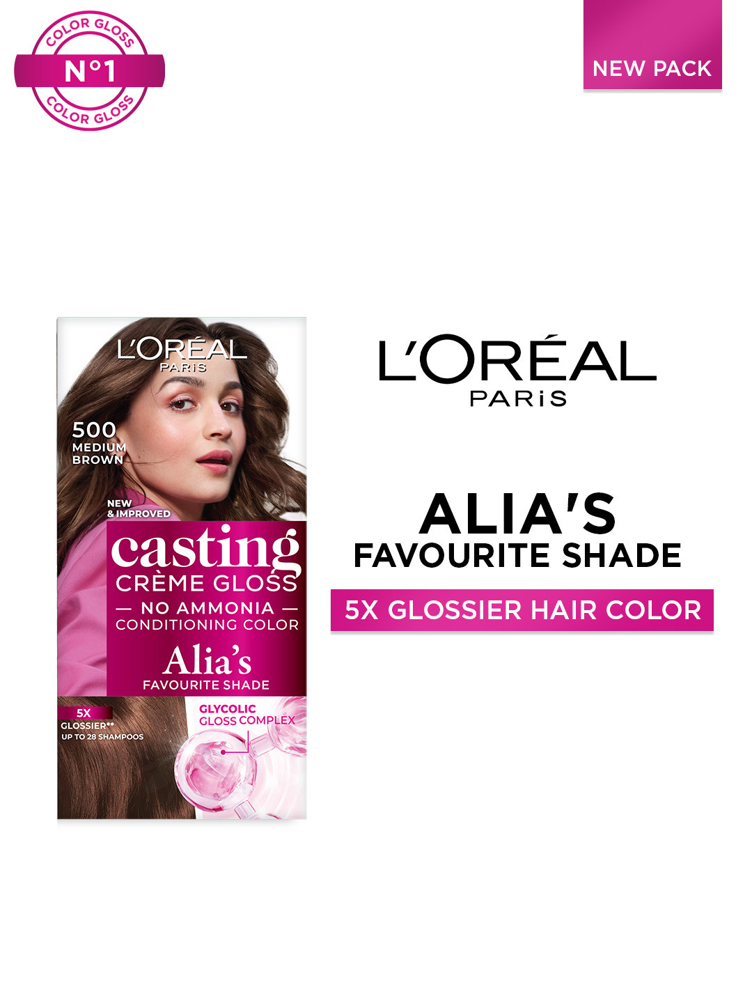 Buy LOreal Paris Casting Creme Gloss Hair Color Alia's Favourite Shade ...