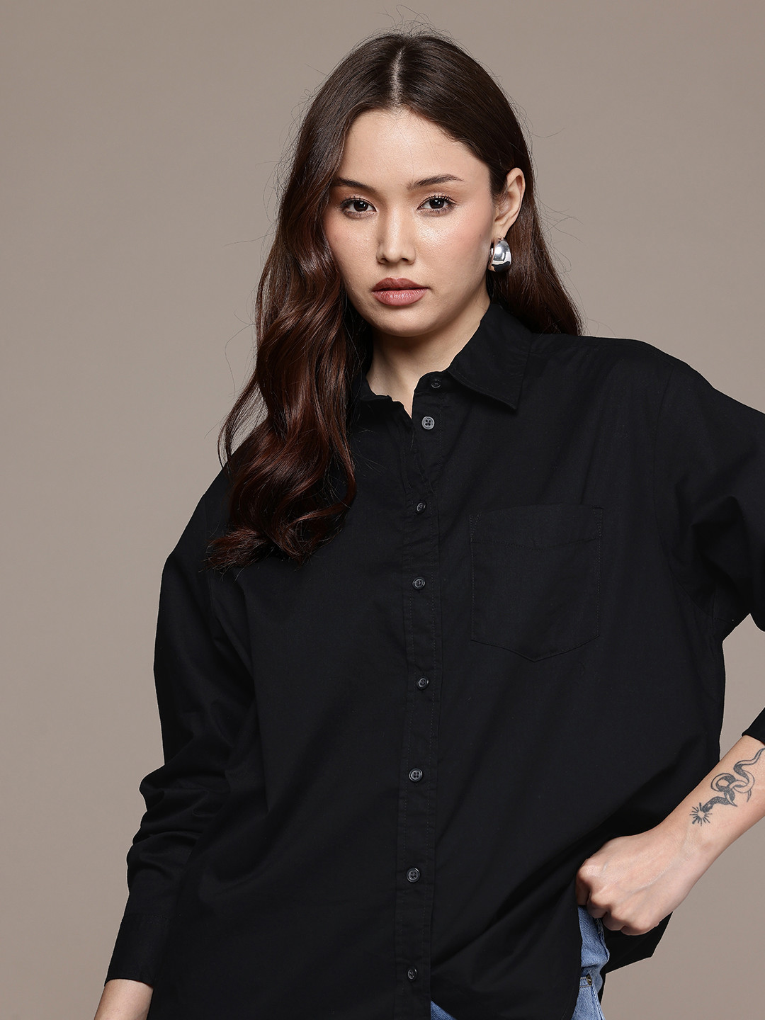 Buy GAP Pure Cotton Relaxed Fit Longline Casual Shirt - Shirts for ...