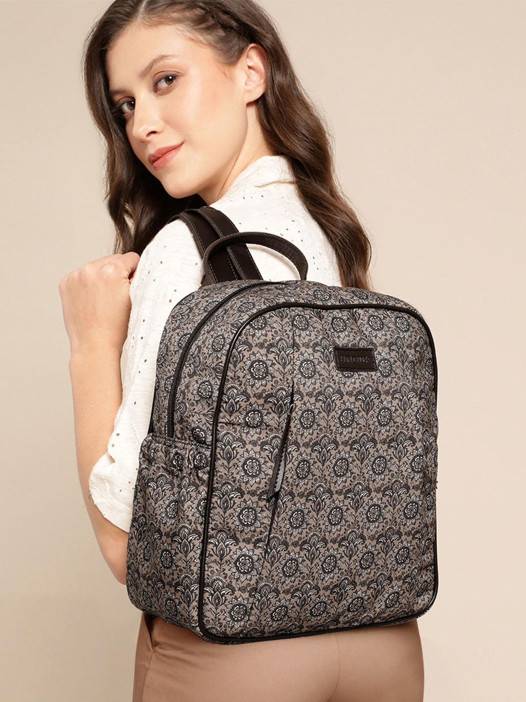 Buy Anouk Women Printed Canvas Backpack - Backpacks for Women 34462946 ...