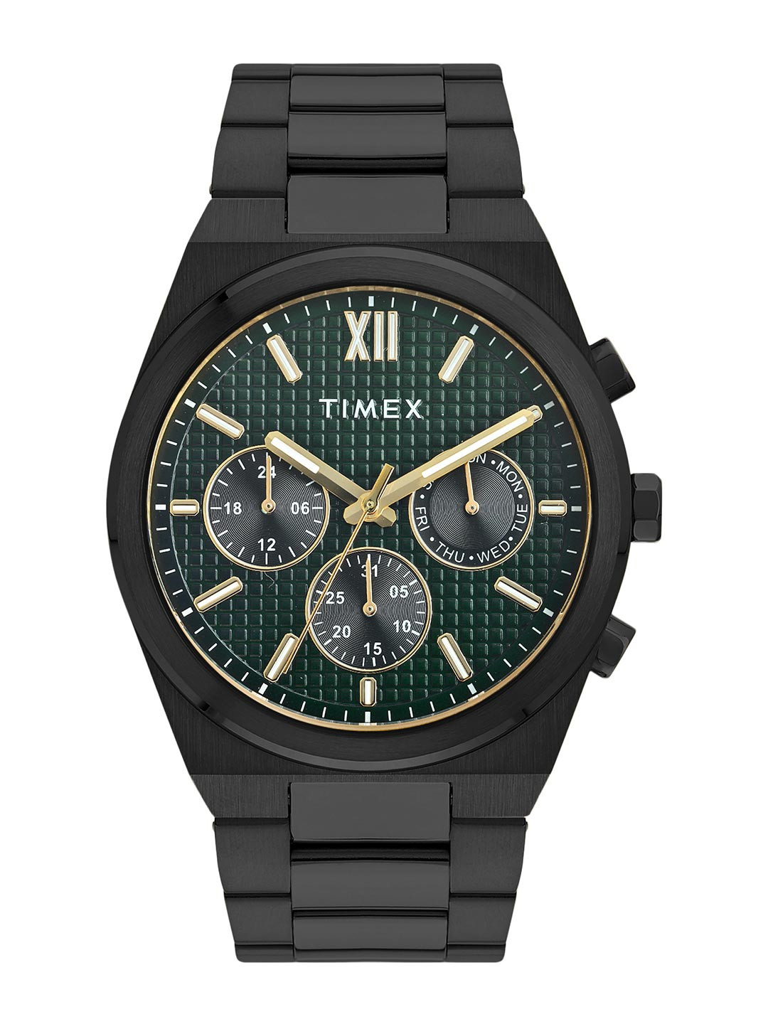 Buy Timex Men Stainless Steel Bracelet Style Straps Analogue Watch ...