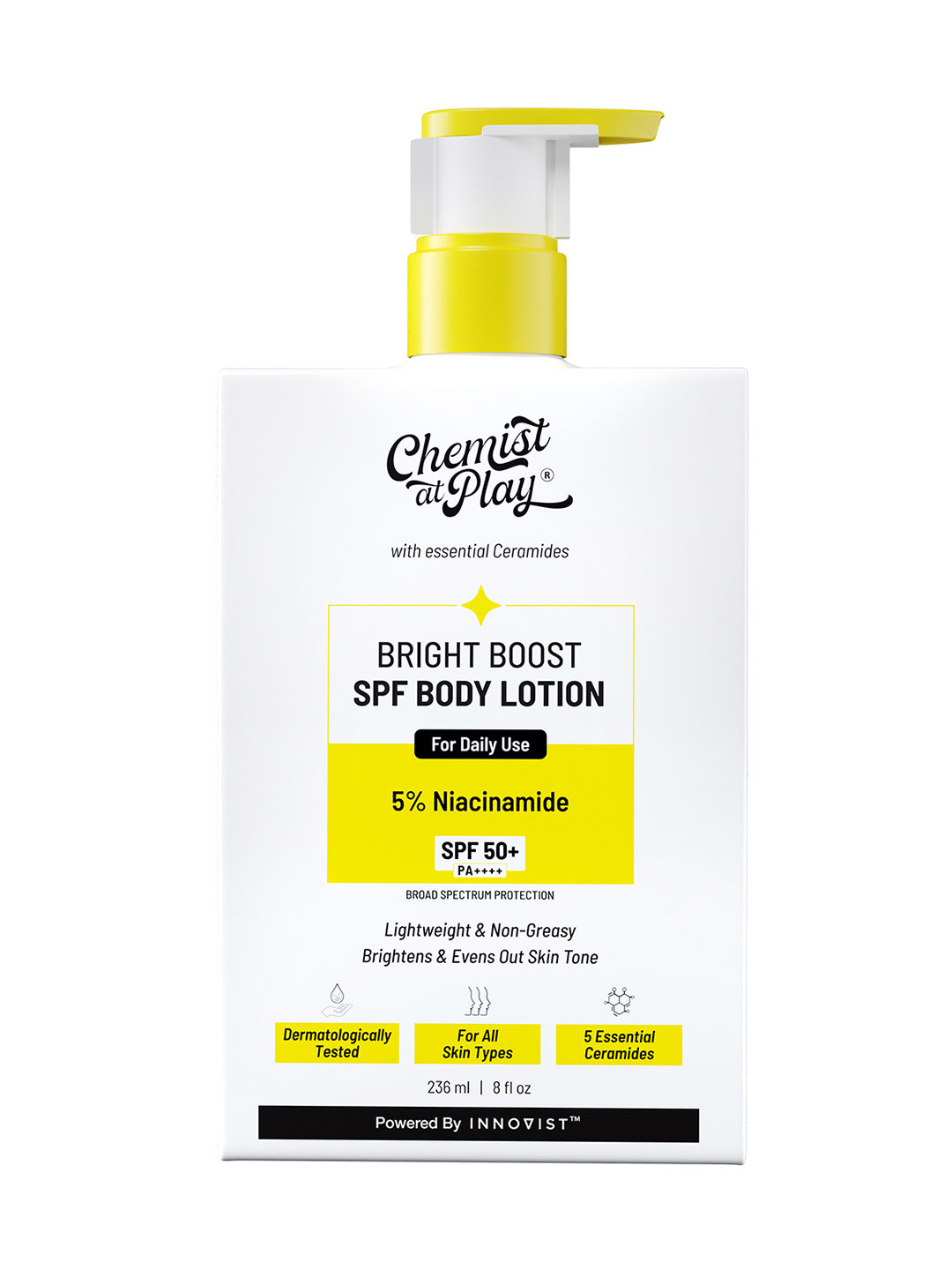 Buy Chemist At Play Bright Boost Body Lotion With SPF 50 PA++++ 236 Ml ...