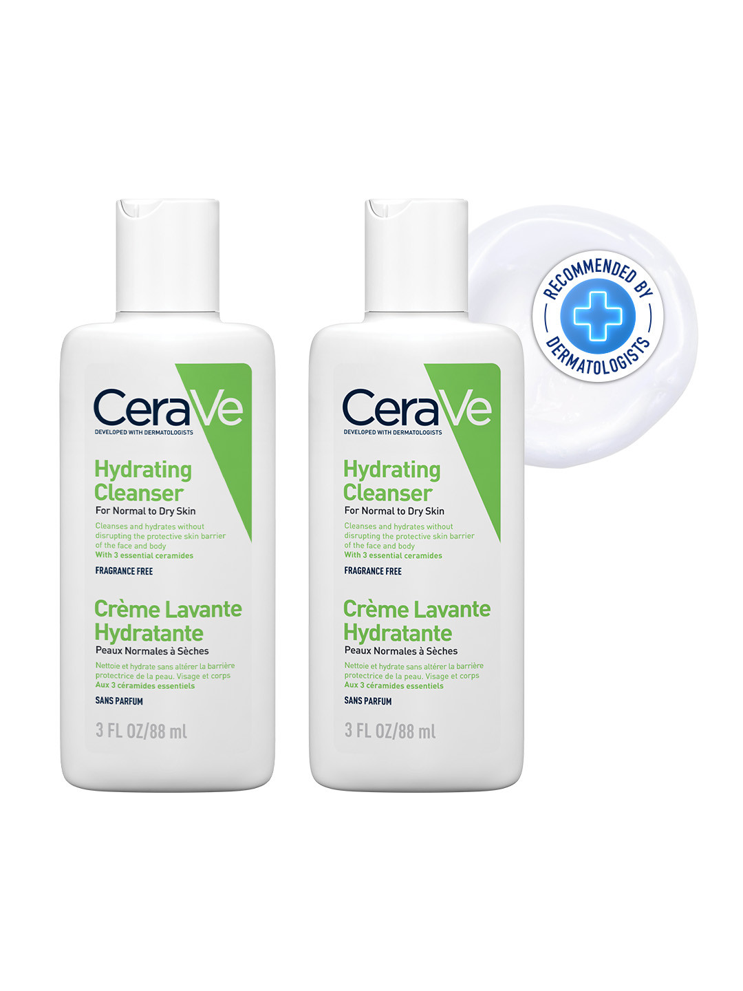 Buy CeraVe Set Of 2 Hydrating Cleanser For Dry Skin With Ceramides ...