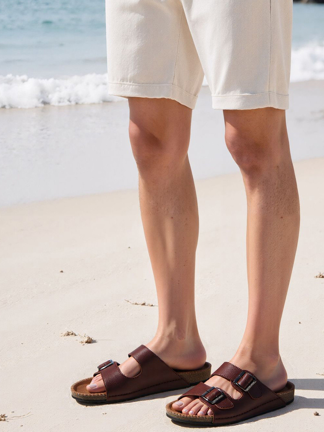 Buy Carlton London Men Open Toe Velcro Comfort Sandals - Sandals for ...