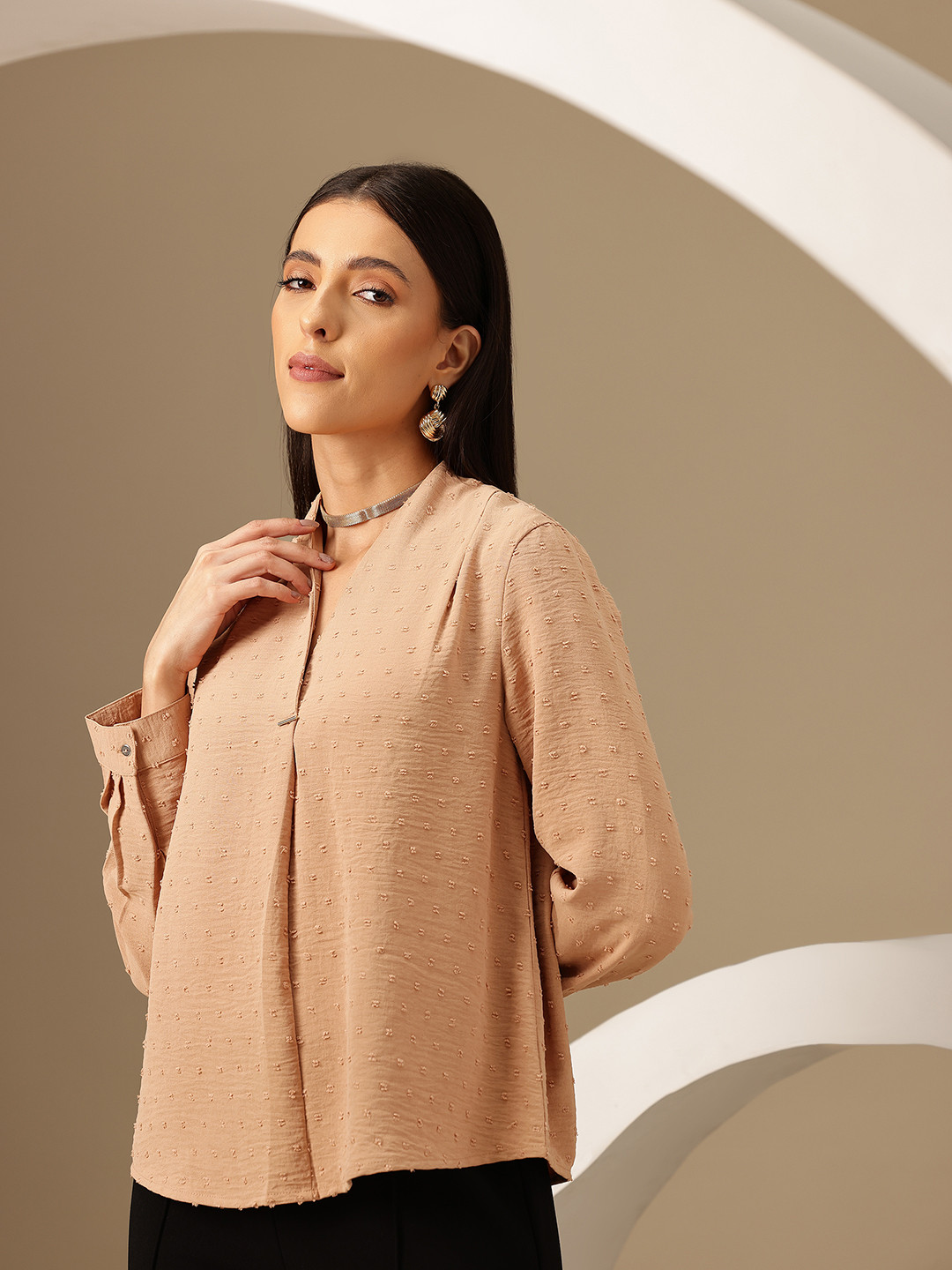 Buy Chemistry Self Design Dobby Top - Tops for Women 35078939 | Myntra