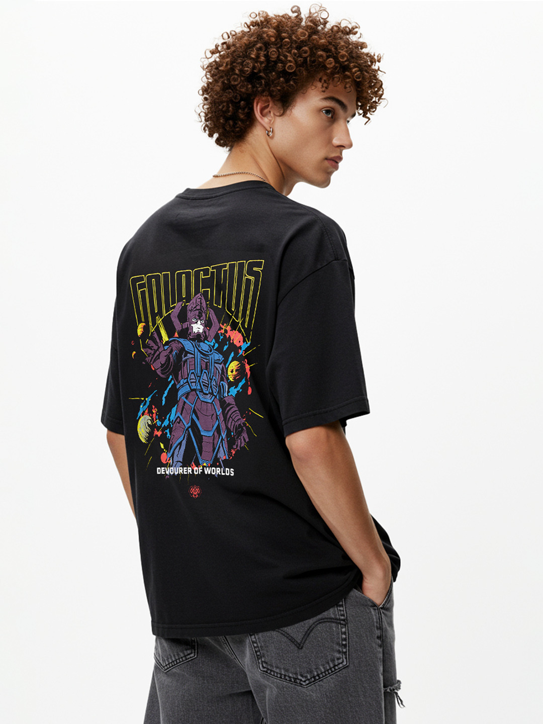 Buy Marvel Oversized Fit Superhero Printed T Shirt - Tshirts for Men ...