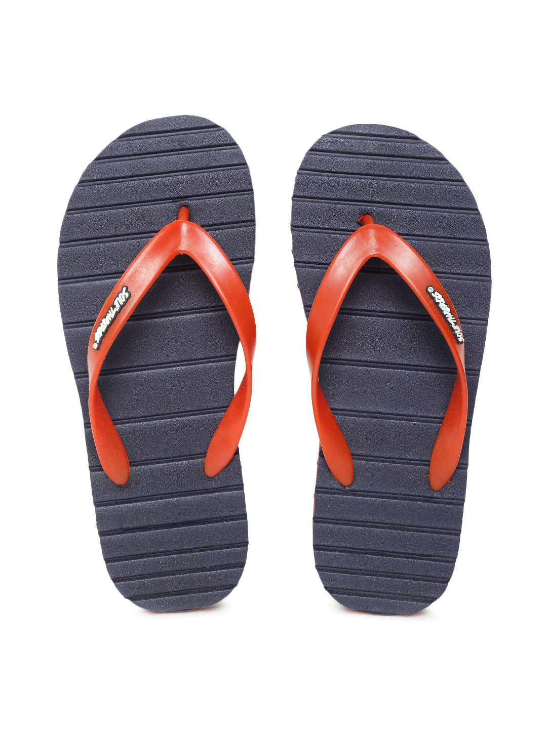 Buy Solethreads Men Red & Navy Textured Flip Flops - Flip Flops for Men ...