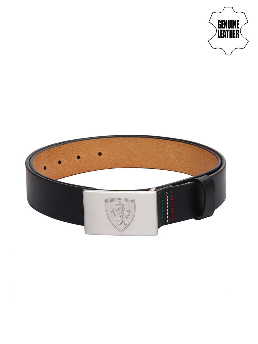 Buy Puma Unisex Black Leather Ferrari Belt - Belts for Unisex 372212 ...