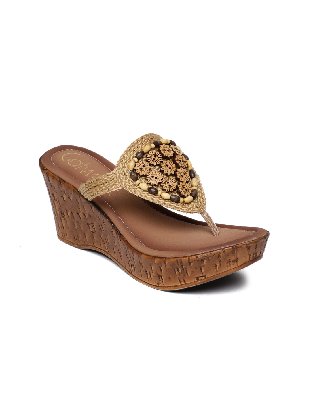 Buy Catwalk Women Beige Woven Design Sandals - Heels for Women 4268422 ...