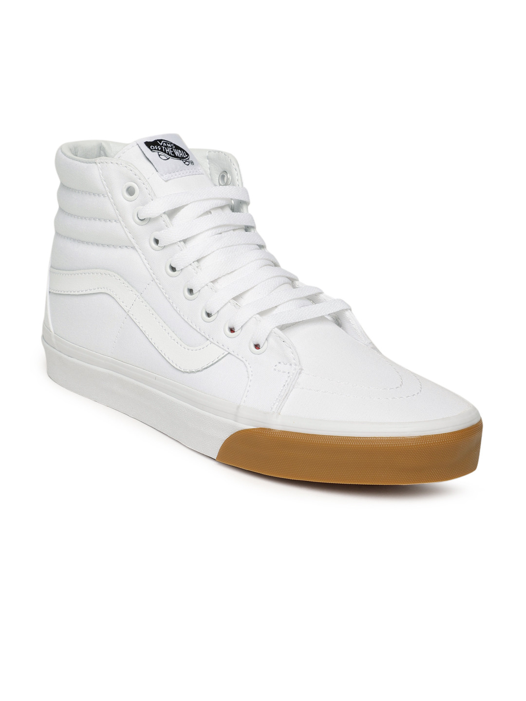 Buy Vans Unisex White Solid Mid Top Sneakers - Casual Shoes for Unisex ...