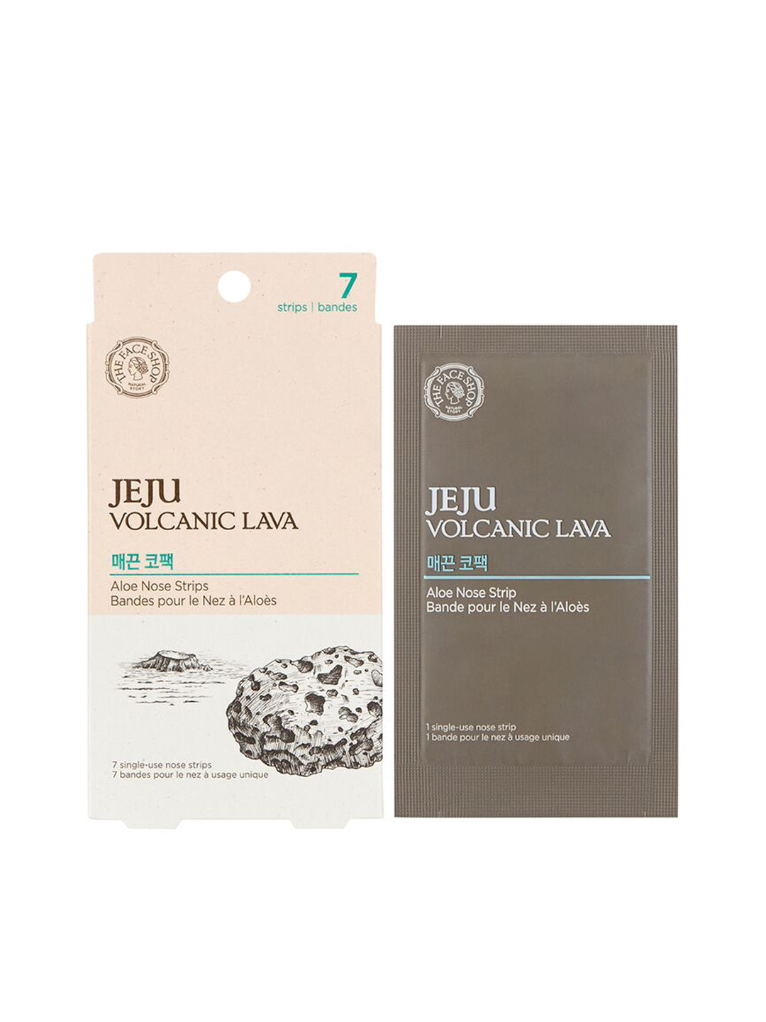 Buy The Face Shop Jeju Volcanic Lava Aloe Nose Strip - Mask And Peel ...