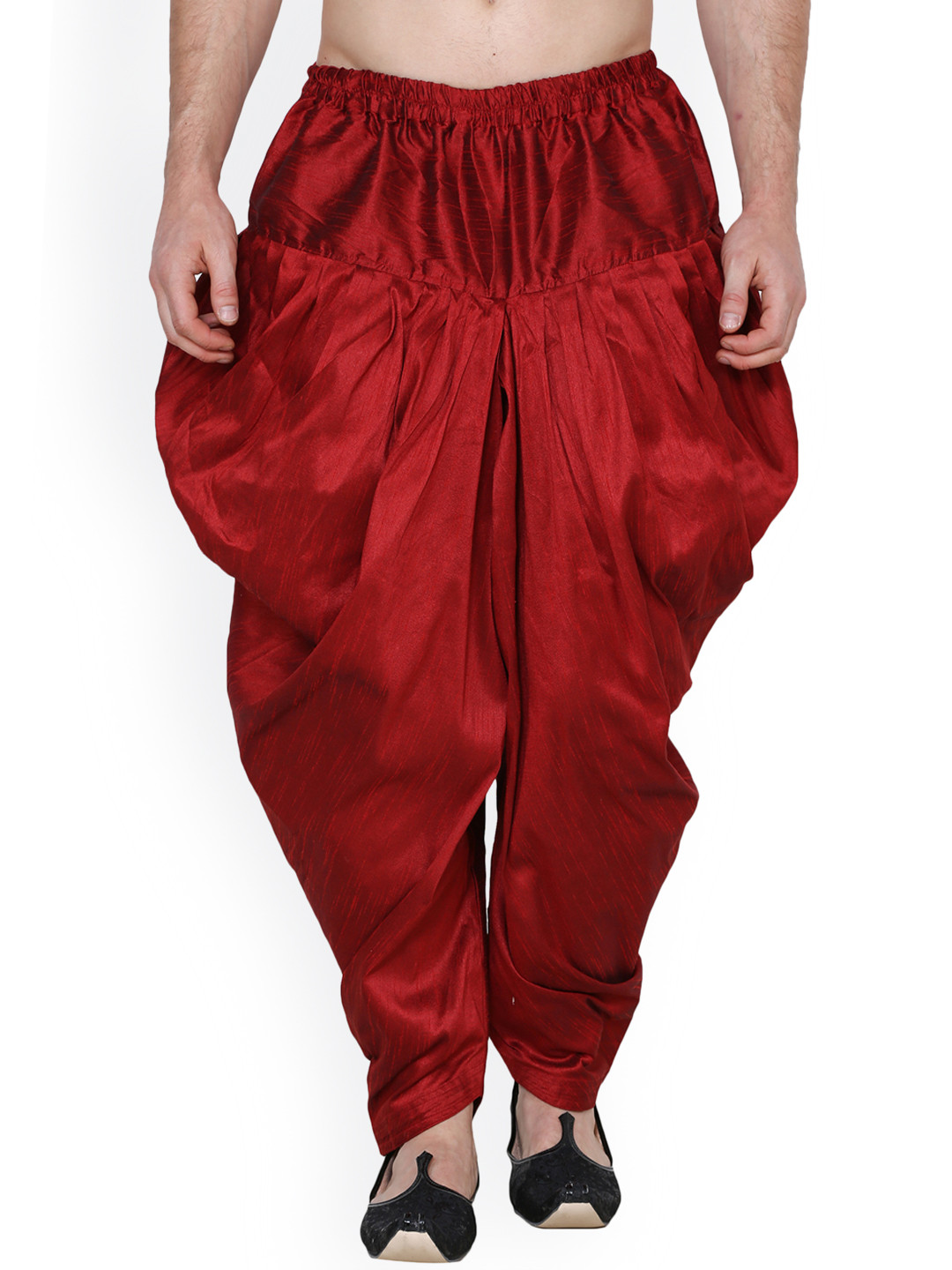 Buy ROYAL KURTA Men Maroon Harem Pant - Harem Pants for Men 4321629 ...