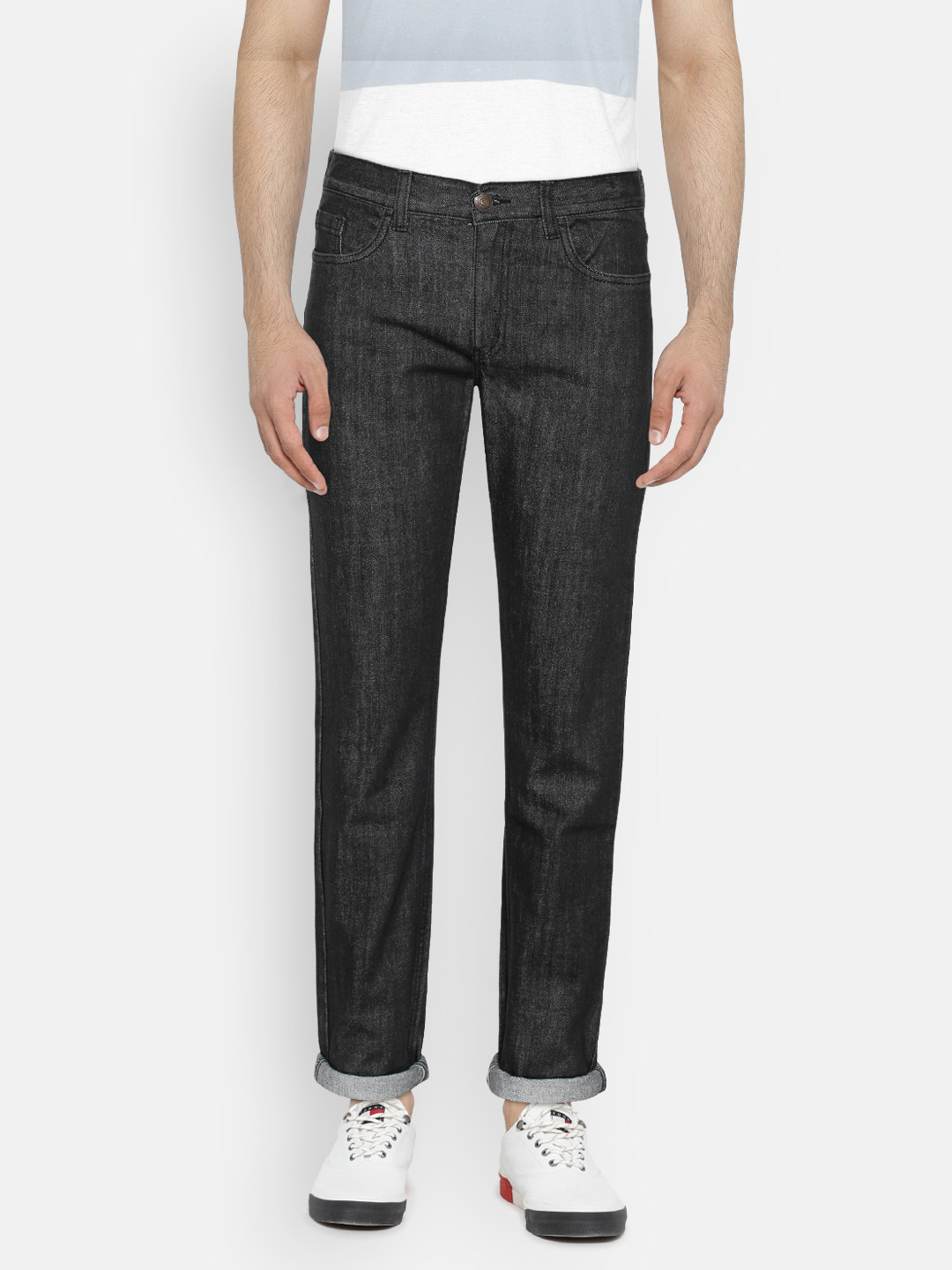 Buy Newport Men Black Slim Fit Low Rise Clean Look Jeans - Jeans for ...