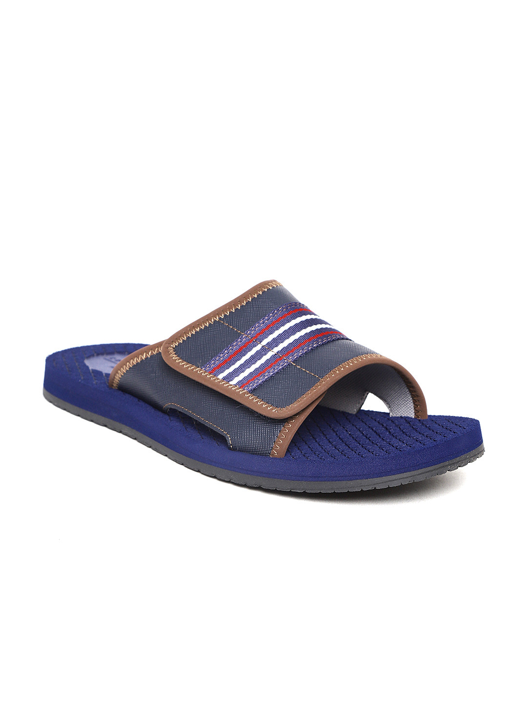 Buy Clarks Men Navy Solid Sliders - Flip Flops for Men 4323478 | Myntra