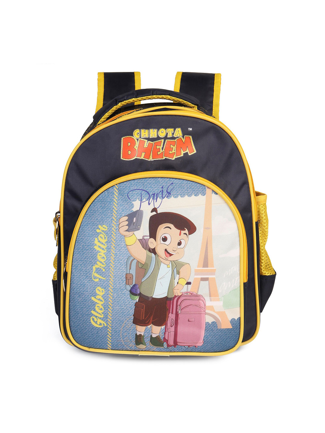 Buy Chhota Bheem Kids Blue & Black Graphic Backpack - Backpacks for ...