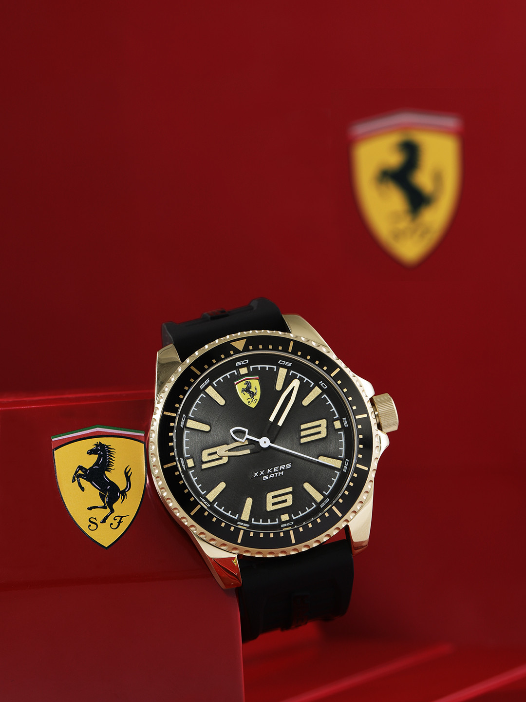 Buy SCUDERIA FERRARI Men Black Analogue Watch 0830485 - Watches for Men ...